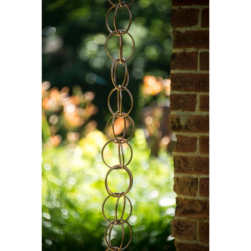 Garden Supplies and Gifts: Polished Copper Rain Chain – Spring Hill Nursery